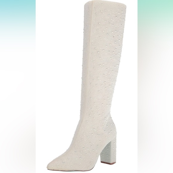 Betsey Johnson | Shoes | New Betsy Johnson Sb Candy Boots In Pearl ...